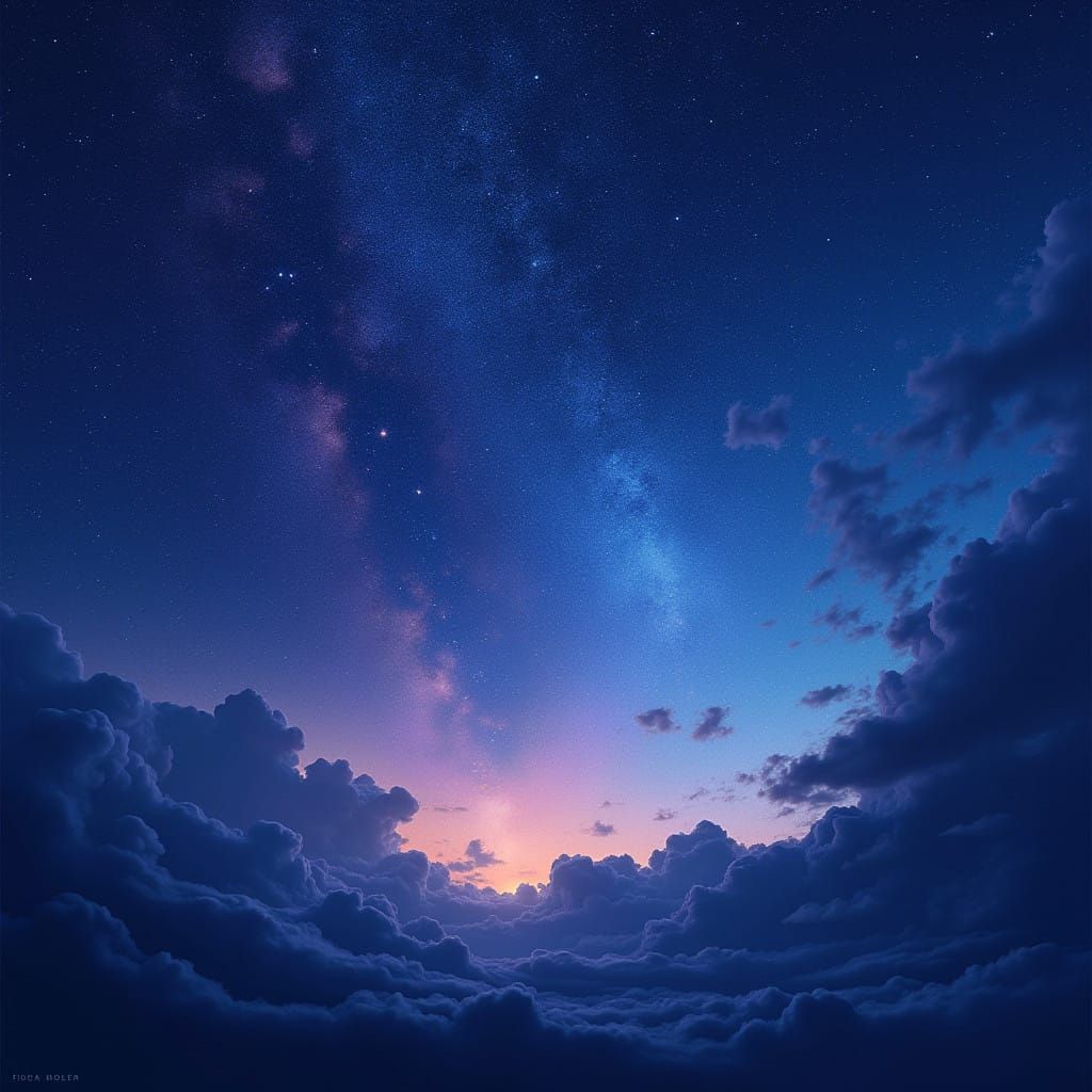 Glowing Celestial Dreamscape in Vibrant Colors and... - AI Art