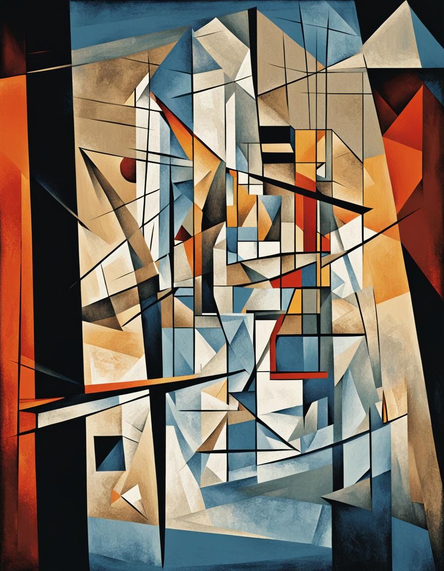 Cubist collage - AI Generated Artwork - NightCafe Creator