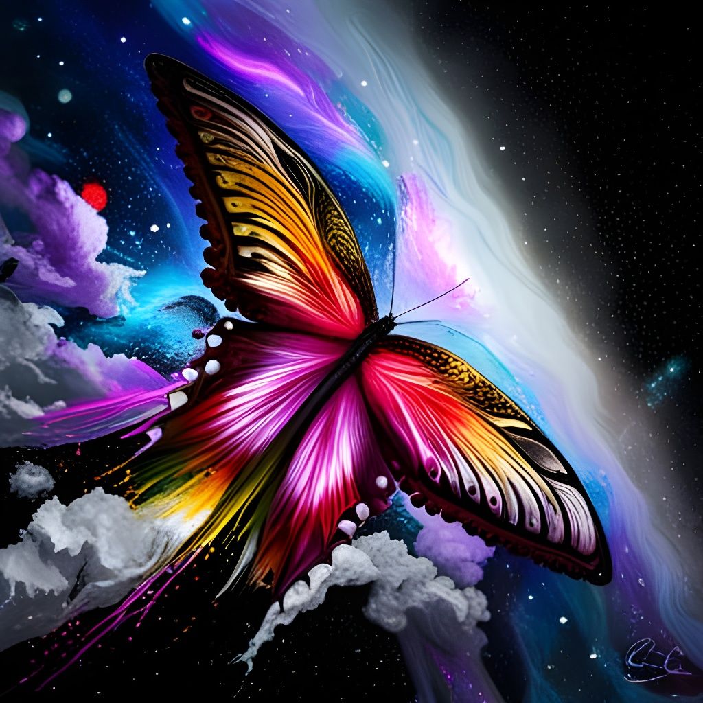 Ethereal Animals: Butterfly - AI Generated Artwork - NightCafe Creator