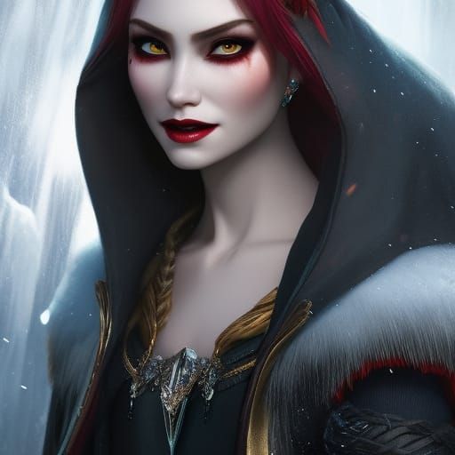 Winter Vampire - AI Generated Artwork - NightCafe Creator