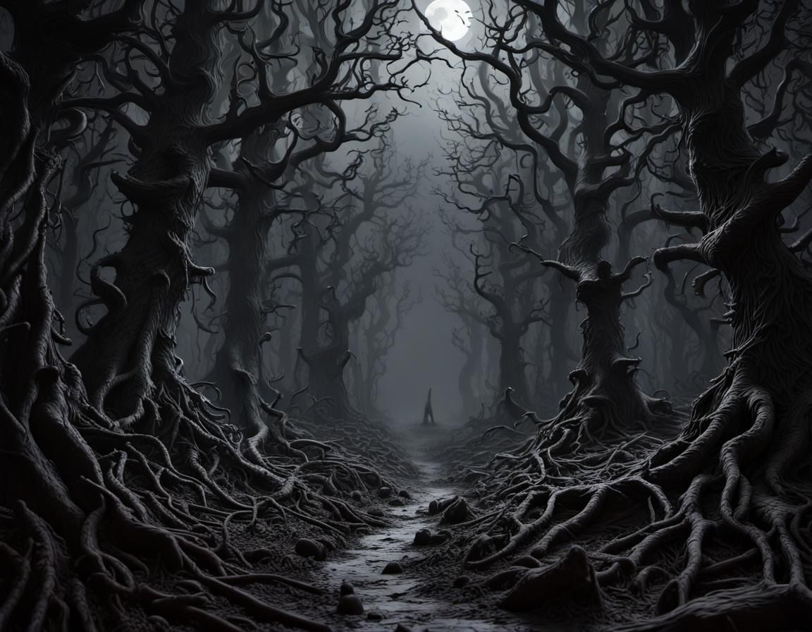 Withering Forest 9 - AI Generated Artwork - NightCafe Creator