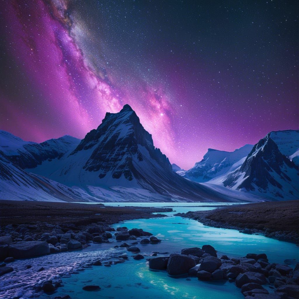 The Icy Landscape #2 - AI Generated Artwork - NightCafe Creator