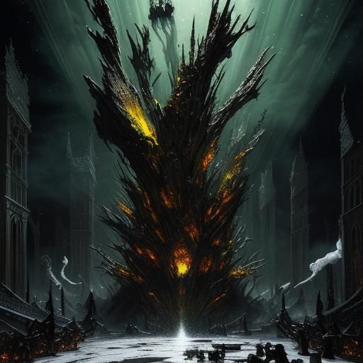 The ghost image resulting from the epic splatter art, alcohol ink ...