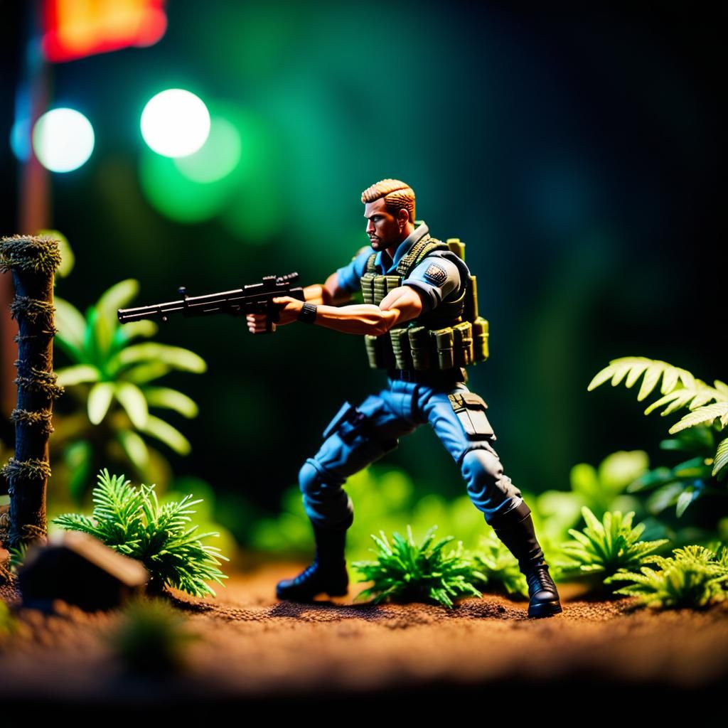 Combat Action Figure - AI Generated Artwork - NightCafe Creator