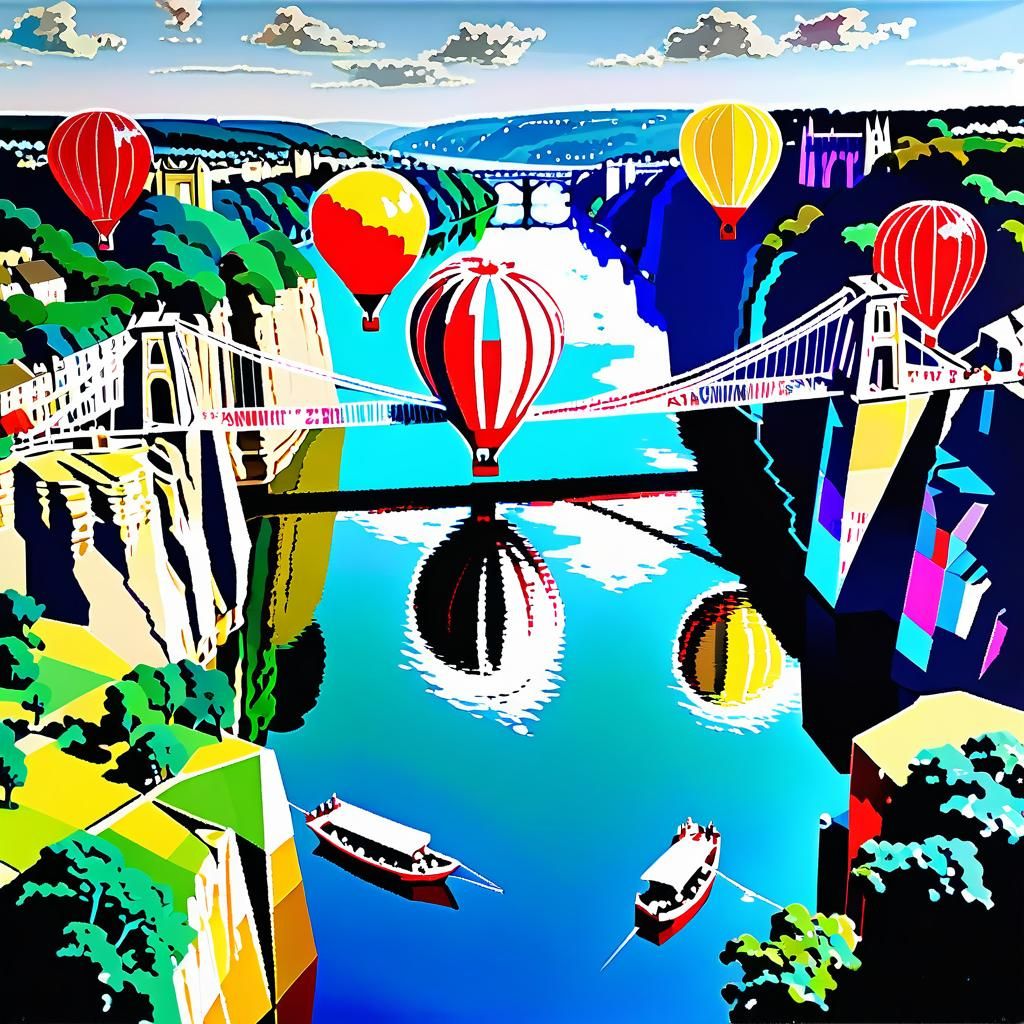 Stunning pictures from the Bristol Hot Air Balloon Fiesta, Cubism style ...