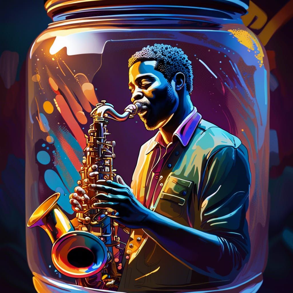 Jazz in the jar - AI Generated Artwork - NightCafe Creator
