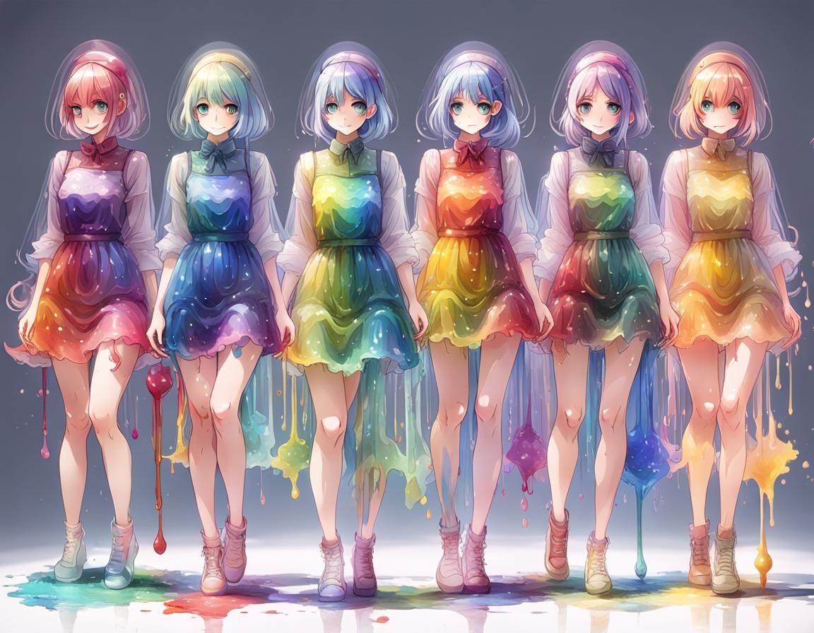 Slime girl's - AI Generated Artwork - NightCafe Creator