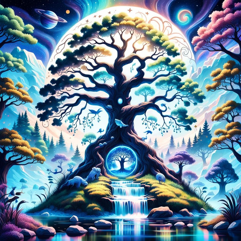 about a Tree of life - AI Generated Artwork - NightCafe Creator
