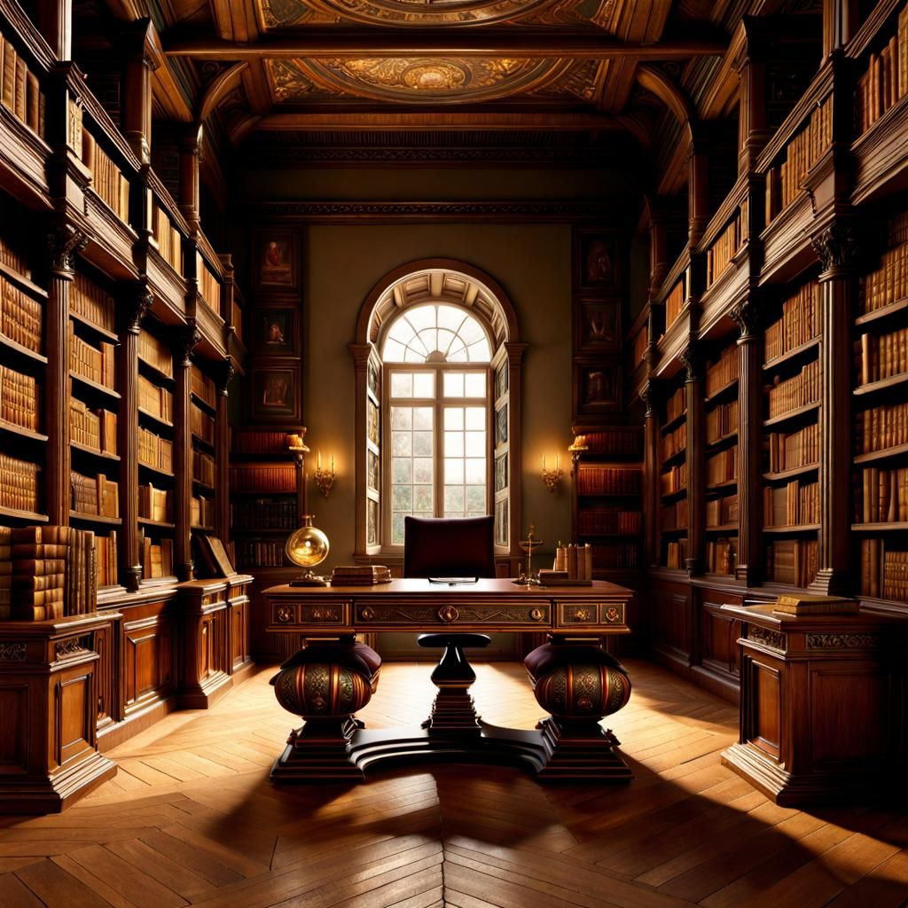 Ancient Libraries - AI Generated Artwork - NightCafe Creator