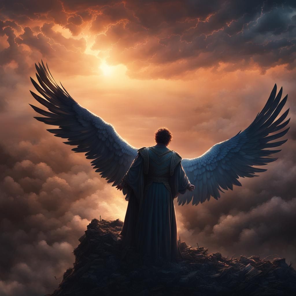 Receiving Wings - AI Generated Artwork - NightCafe Creator