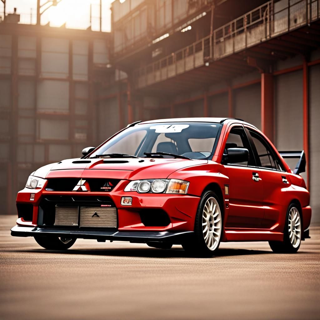 Mitsubishi Lancer Evolution 8 I - AI Generated Artwork - NightCafe Creator