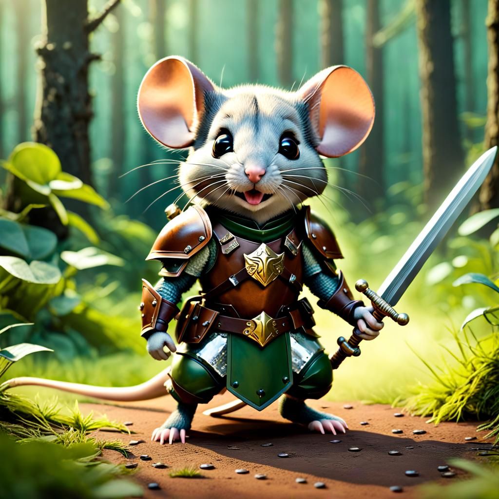 cinematic film still awardwinning photo cute green mouse, rust, epic ...