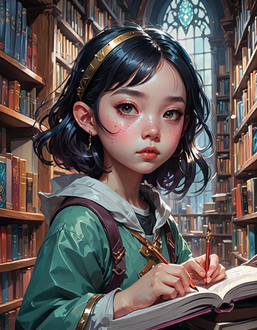 NPC portrait: Young Girl - AI Generated Artwork - NightCafe Creator