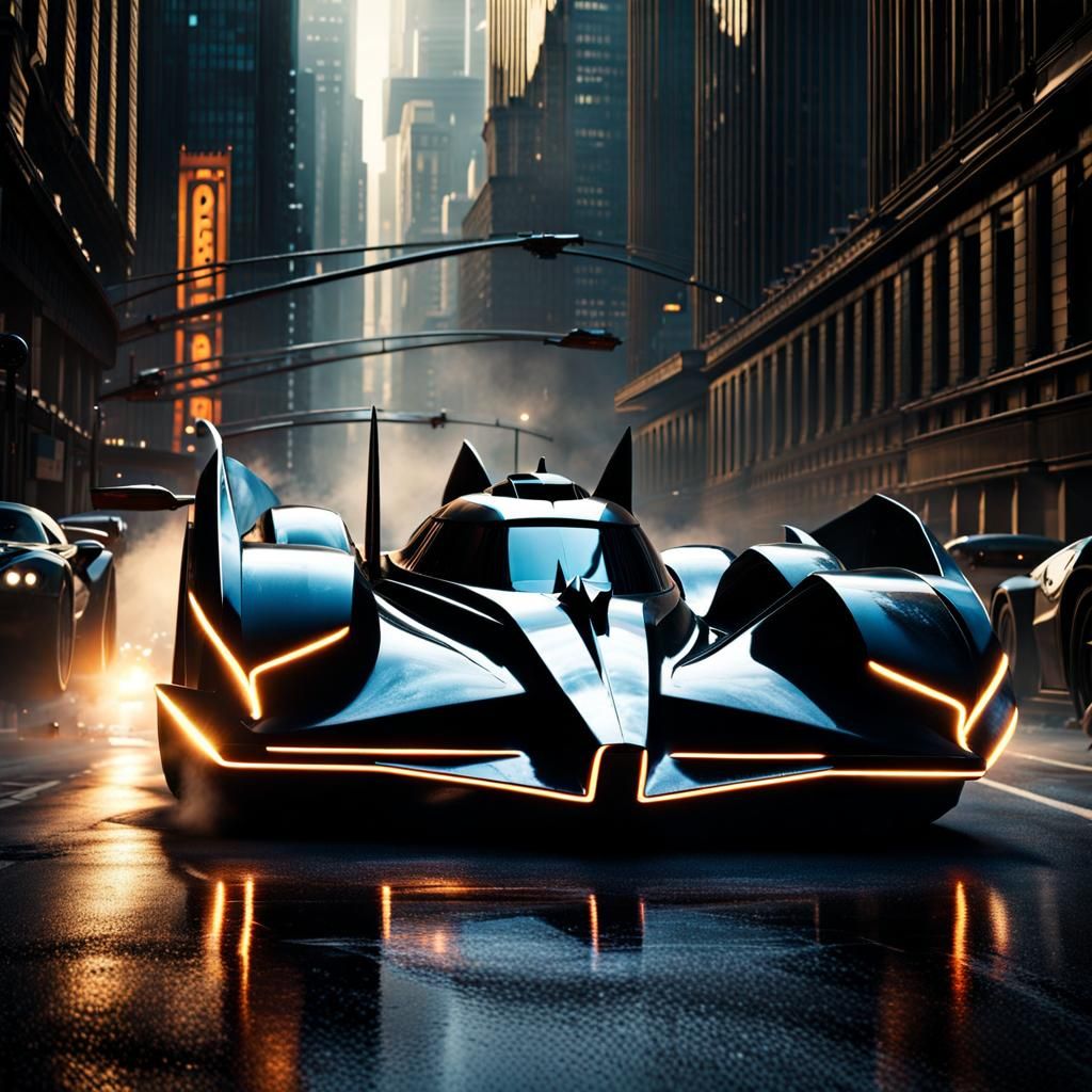 Futuristic Batmobile - AI Generated Artwork - NightCafe Creator