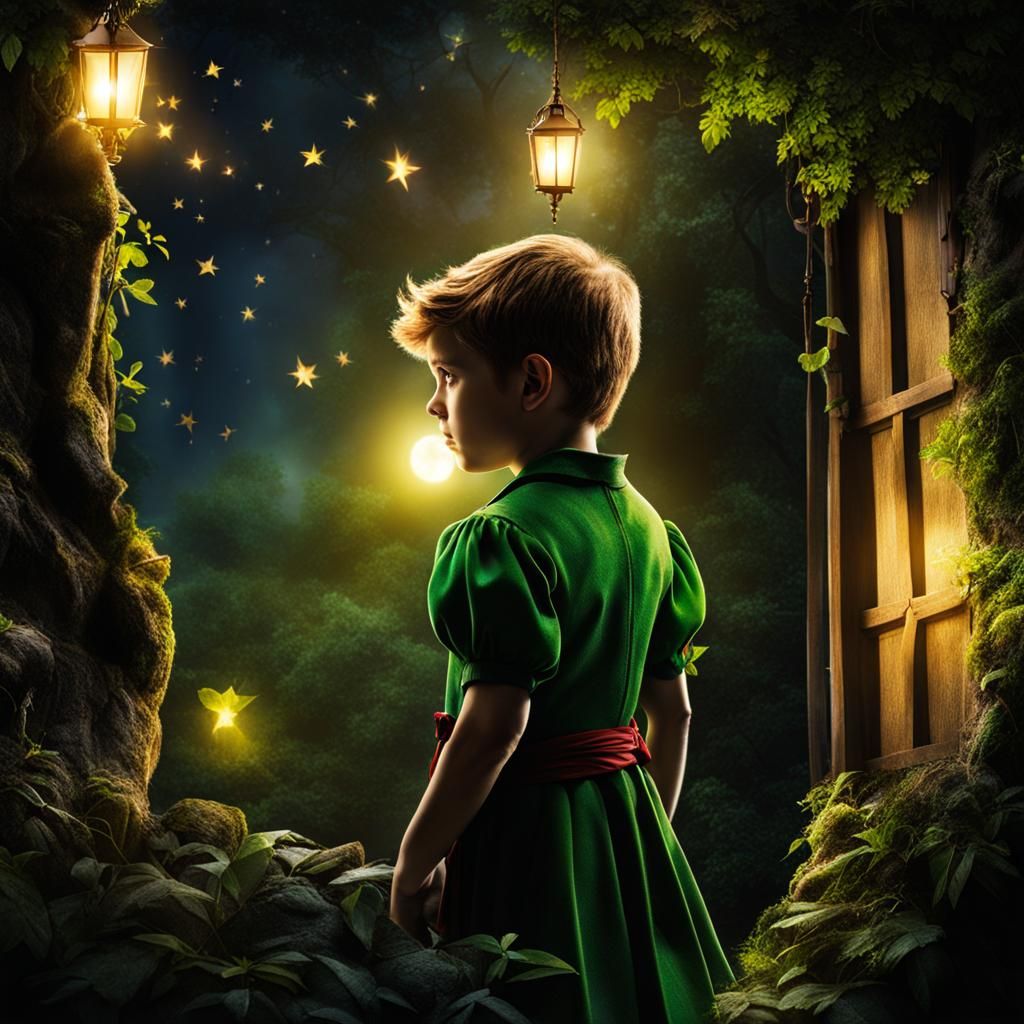 Peter pan dark light - AI Generated Artwork - NightCafe Creator