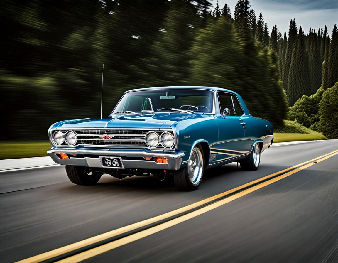 1964 MALIBU SS RESTOMOD. HYPERDETAILED, PHOTOREALISTIC, PERFECTION ...