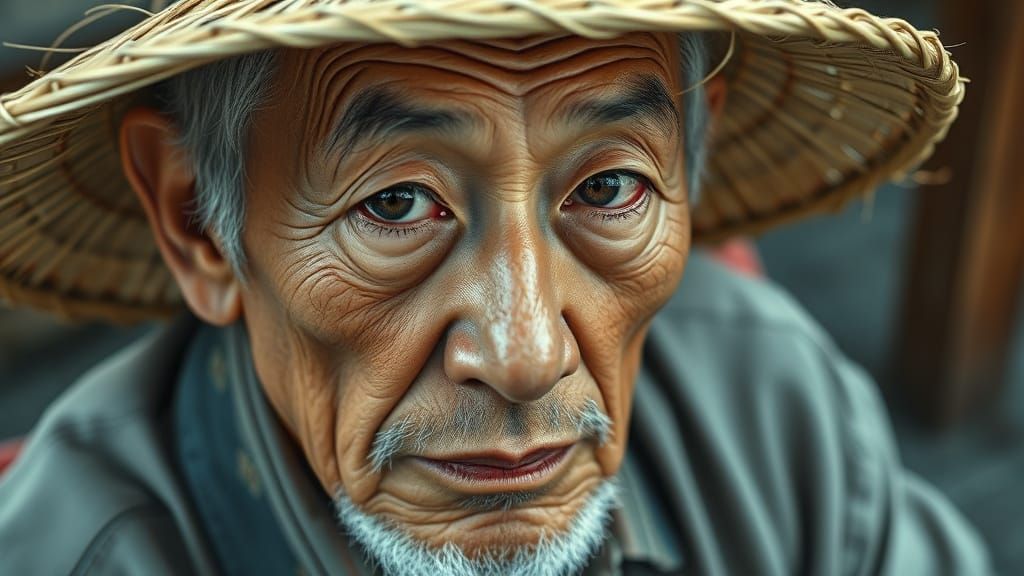 Photorealistic portrait - Introspective Gentleman in Photor...