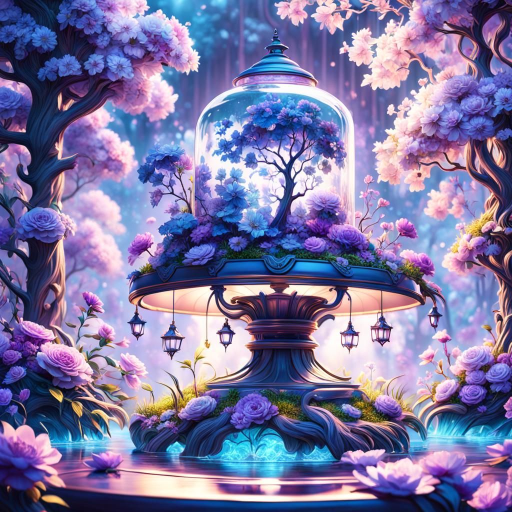 Flower Lamp - AI Generated Artwork - NightCafe Creator