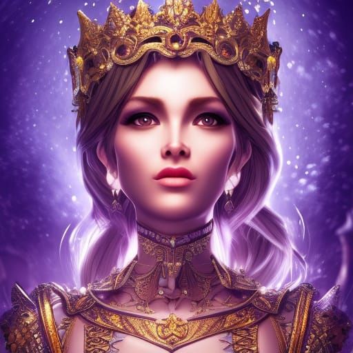 Magnificent queen perfect face, detailed clothing,resolutiondynamic ...