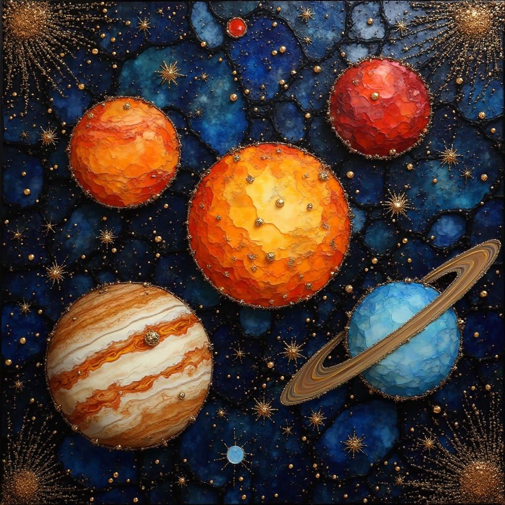 Hyper realistic planets Mercury, Venus, Mars, Jupiter, and Saturn all ...