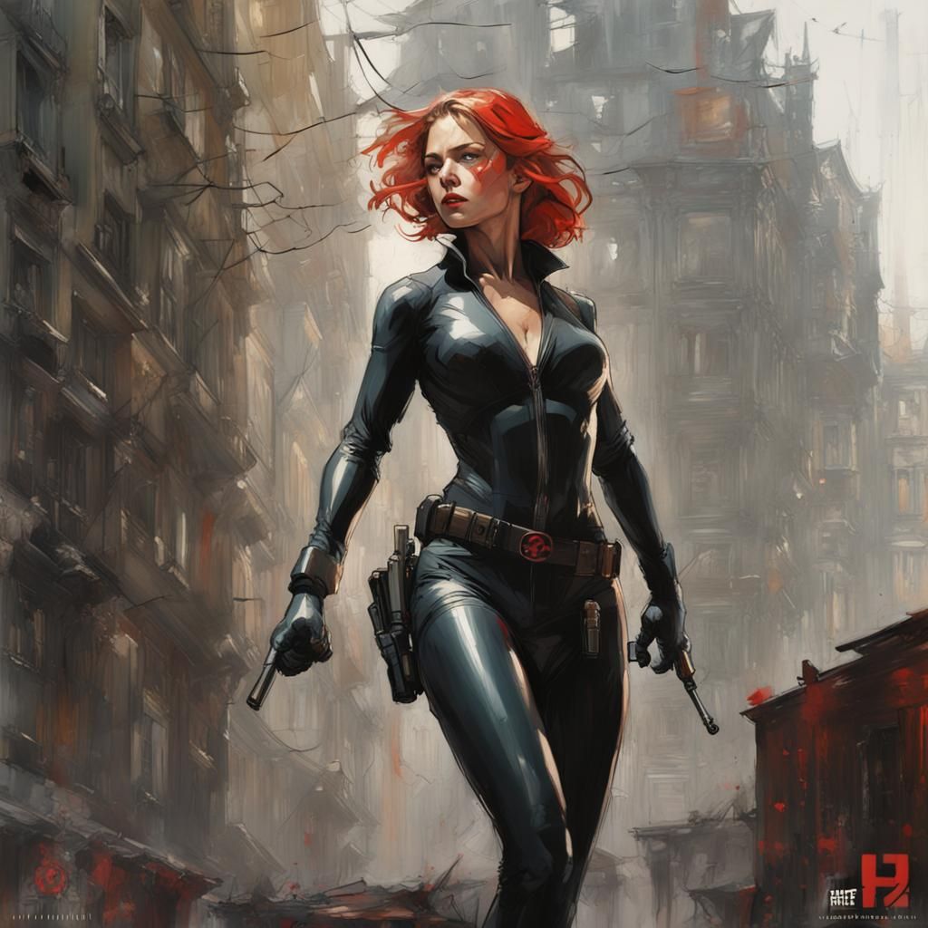 Black Widow - AI Generated Artwork - NightCafe Creator