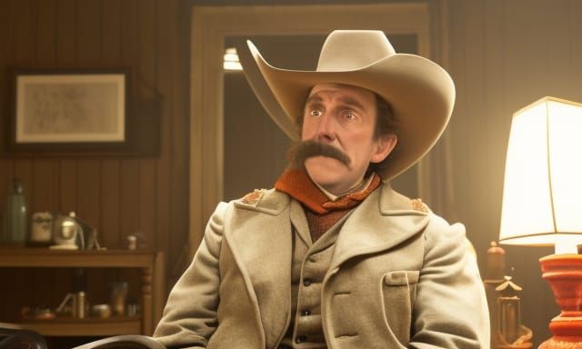Buster Scruggs from "The Ballad of Buster Scruggs", dressed in flashy ...