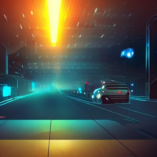 Subway On Mars - AI Generated Artwork - NightCafe Creator