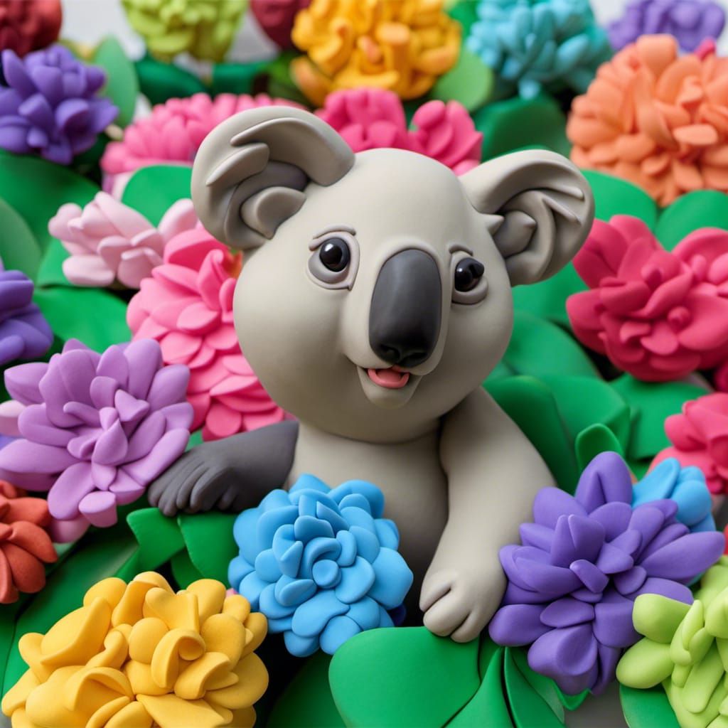 Clay Koala - AI Generated Artwork - NightCafe Creator