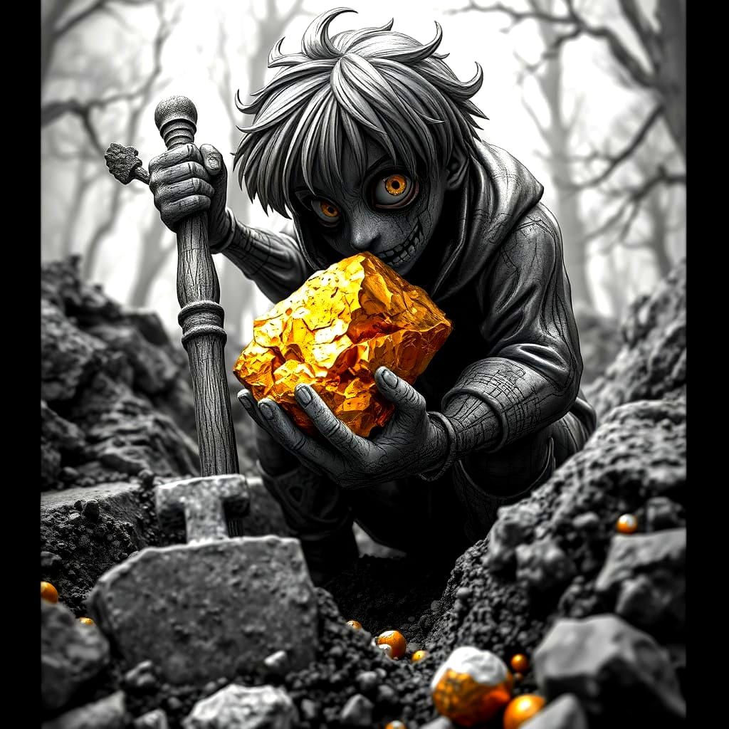 Gold Digger! - Weird Person Digs Up Grave with Hyper Realist...