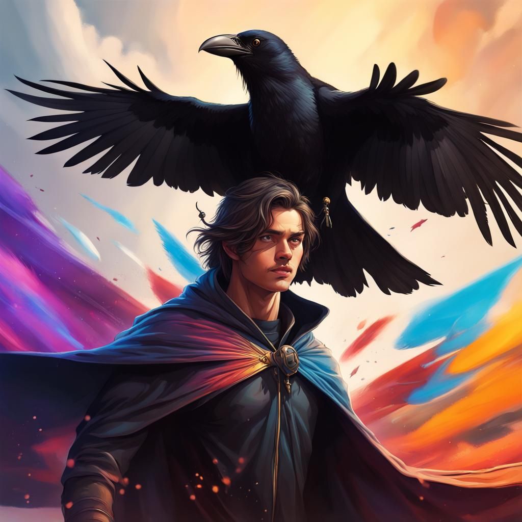 Crow Wizard. - AI Generated Artwork - NightCafe Creator