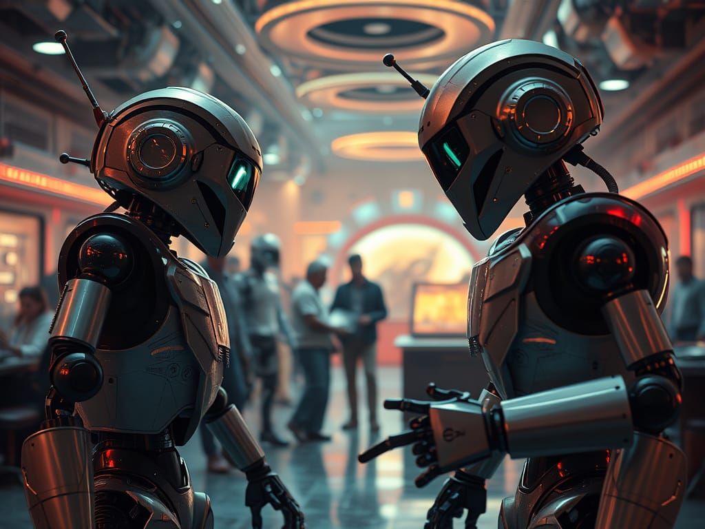 Disney Robots Fight for Existence in a Harsh Reali... - AI Art