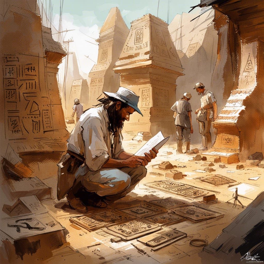 ARCHAEOLOGICAL DIG SITE 7 - AI Generated Artwork - NightCafe Creator