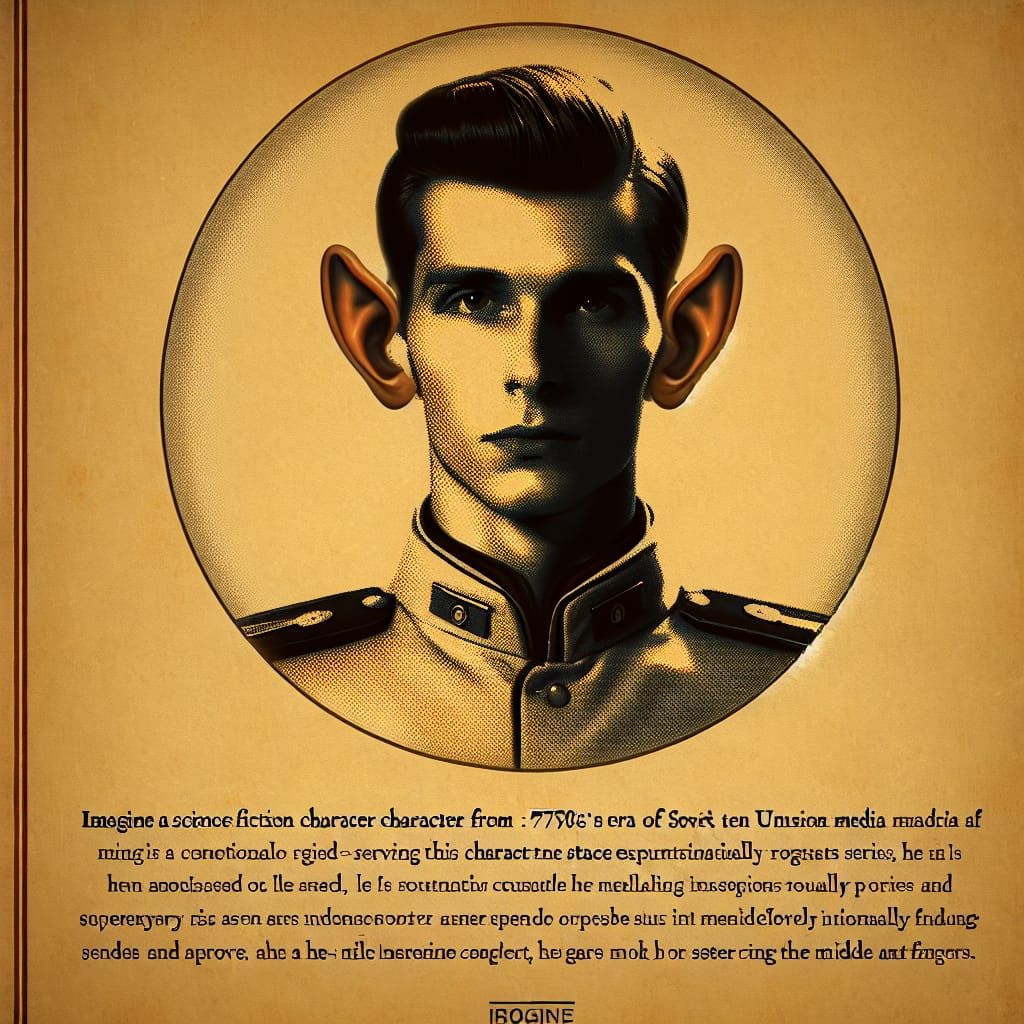 DallE3 thinks a Soviet era Spock would look like Andy Griffith