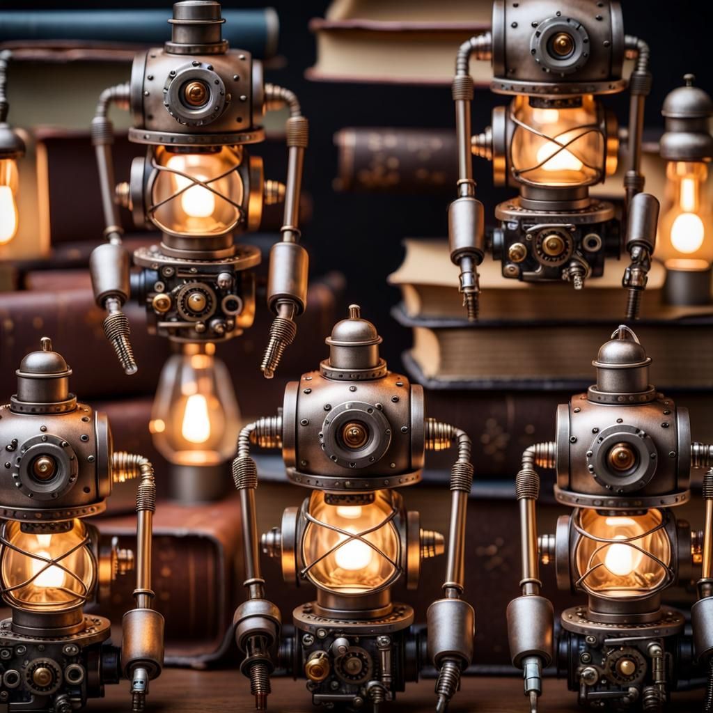 Bitty-bots Collection - AI Generated Artwork - NightCafe Creator