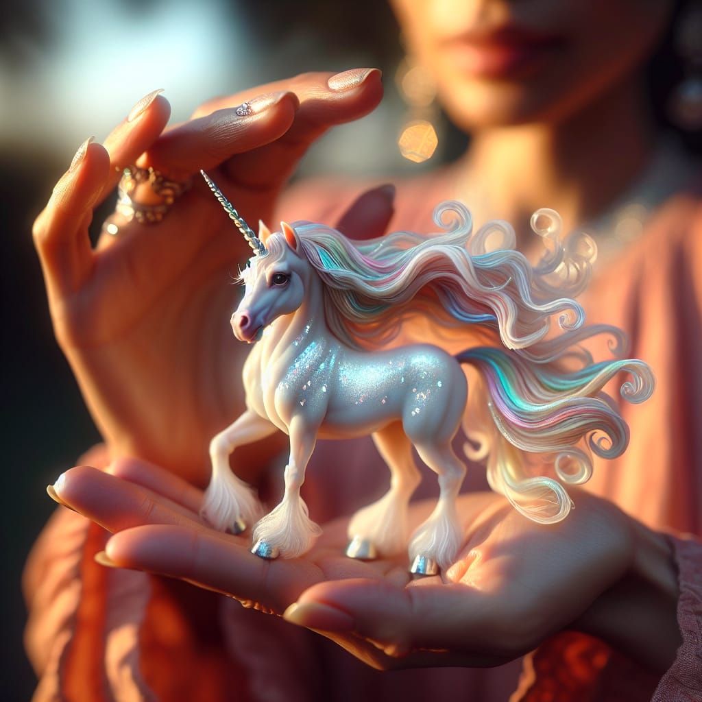 Tiny miniature unicorn - AI Generated Artwork - NightCafe Creator