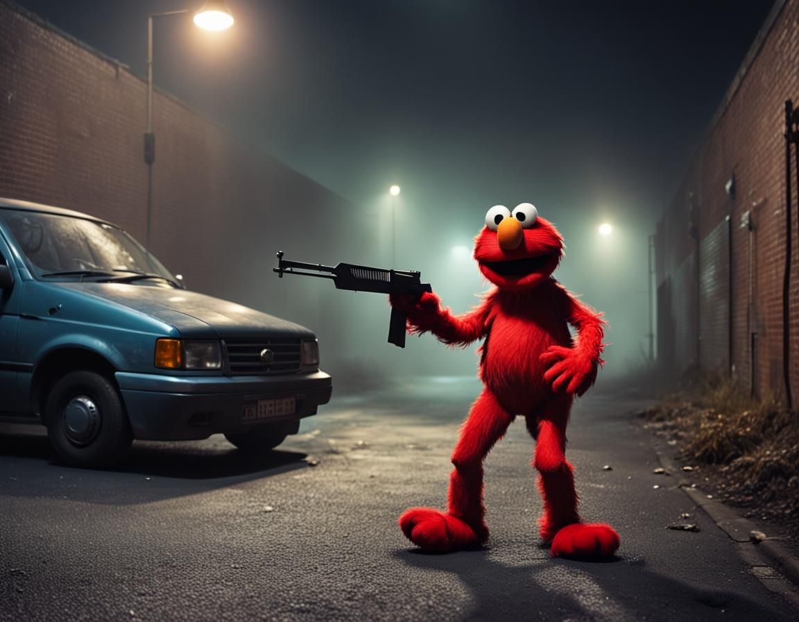 Dangerous Elmo. - AI Generated Artwork - NightCafe Creator