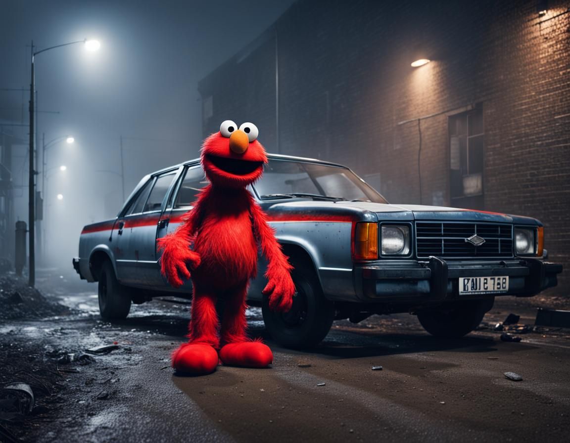 Dangerous Elmo. - AI Generated Artwork - NightCafe Creator
