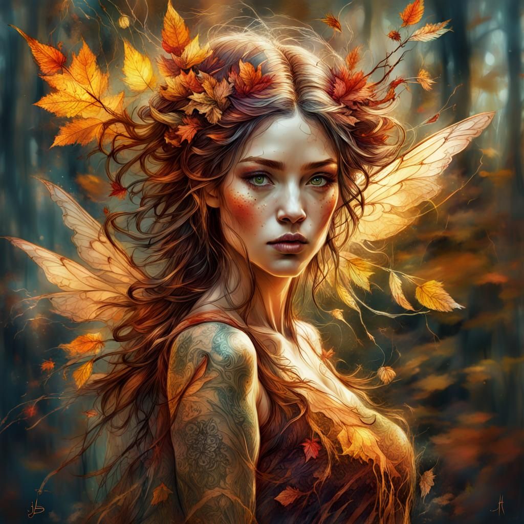 Autumn Fae - AI Generated Artwork - NightCafe Creator