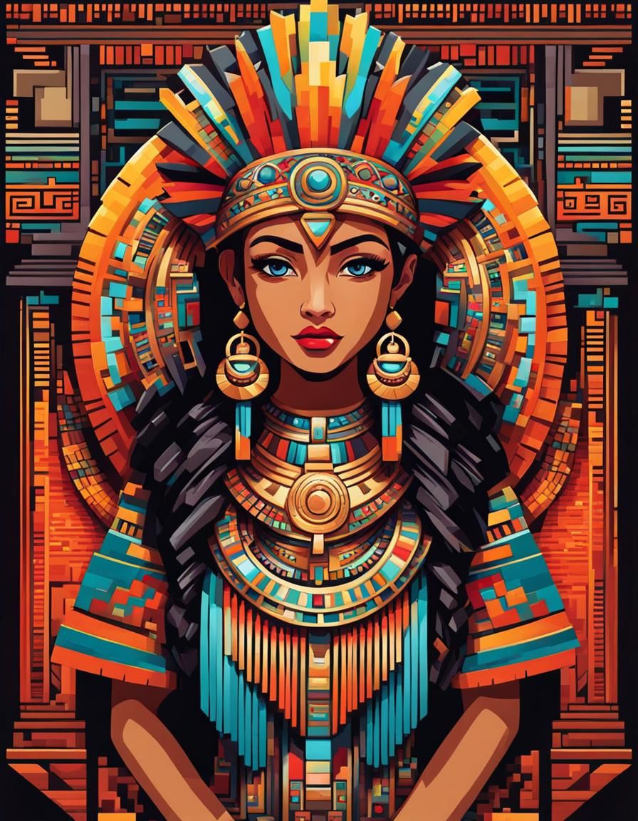 Aztec Princess #99 - AI Generated Artwork - NightCafe Creator