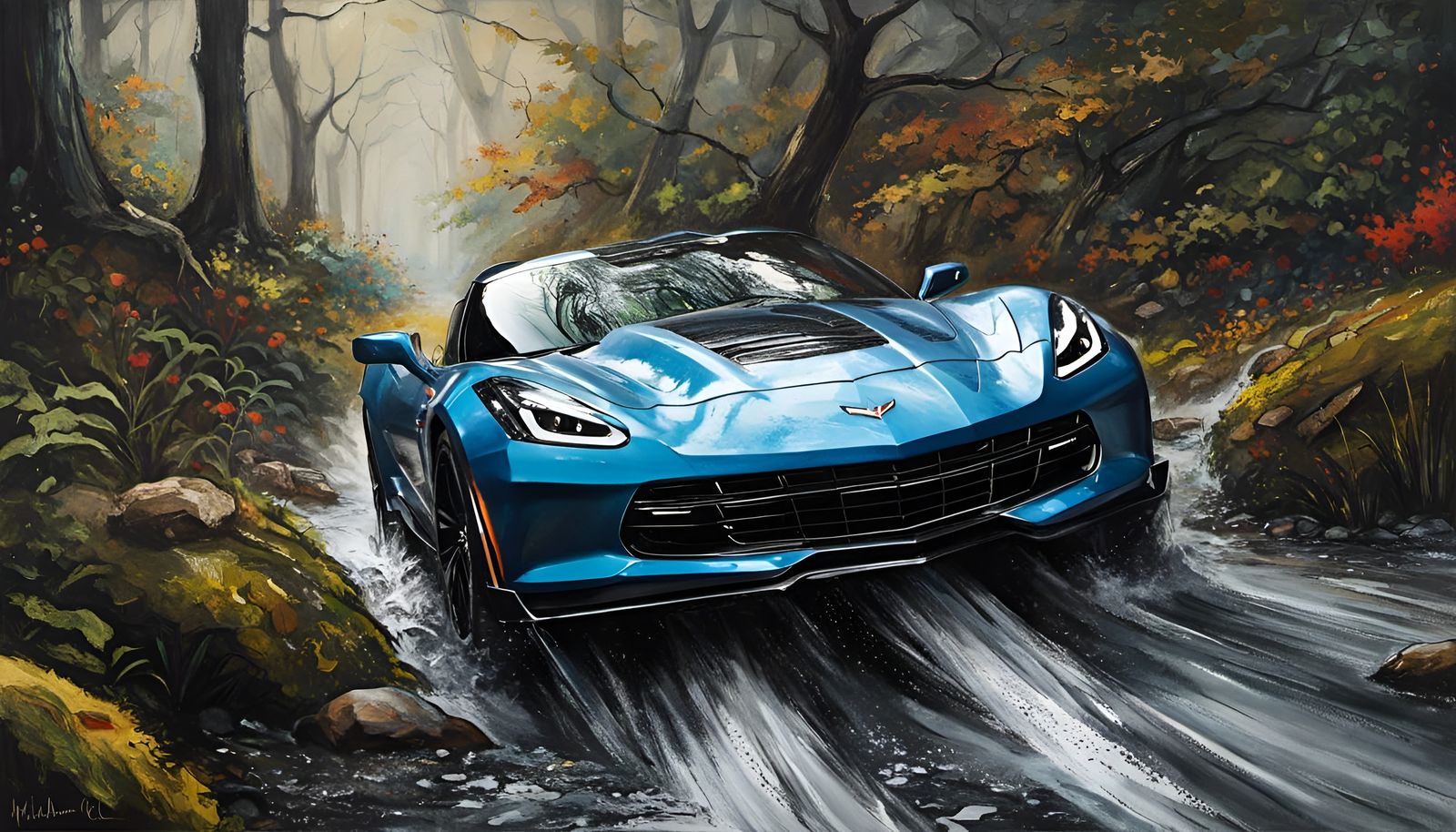 Corvette - AI Generated Artwork - NightCafe Creator