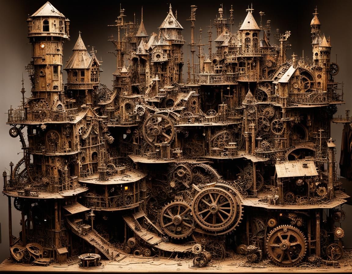 Cog Castle - AI Generated Artwork - NightCafe Creator