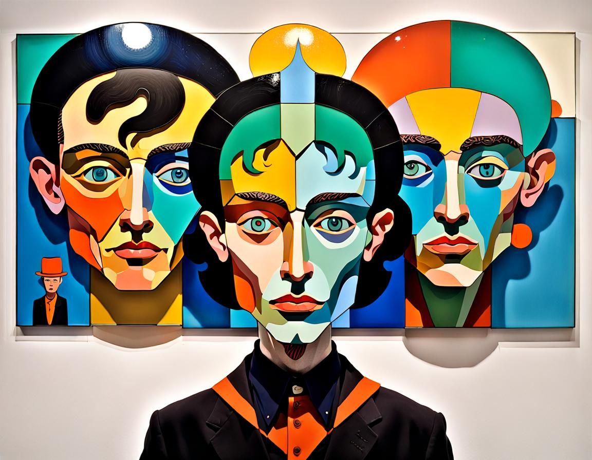 three anthropomorphic men - AI Generated Artwork - NightCafe Creator