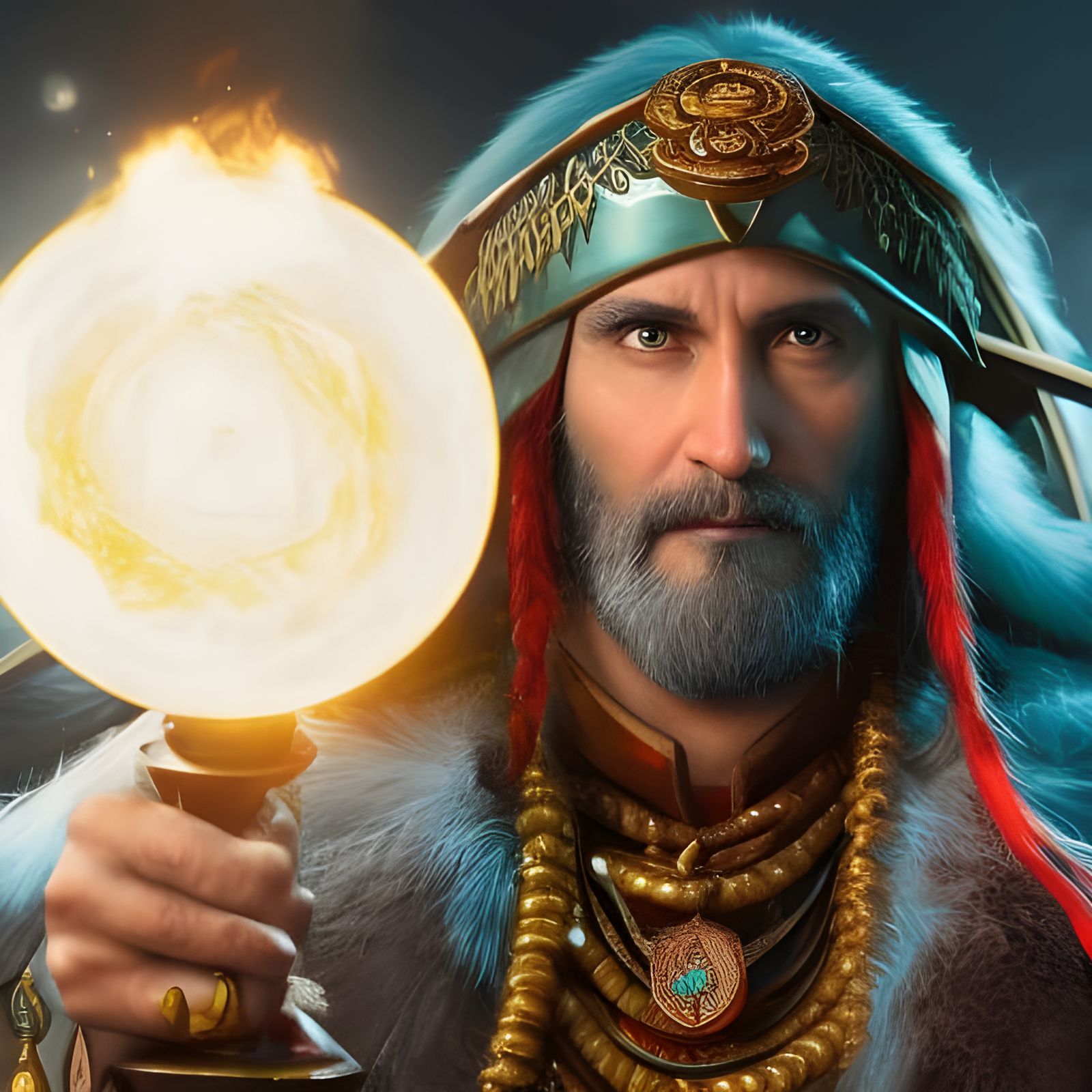 Tribal Wizard. - AI Generated Artwork - NightCafe Creator