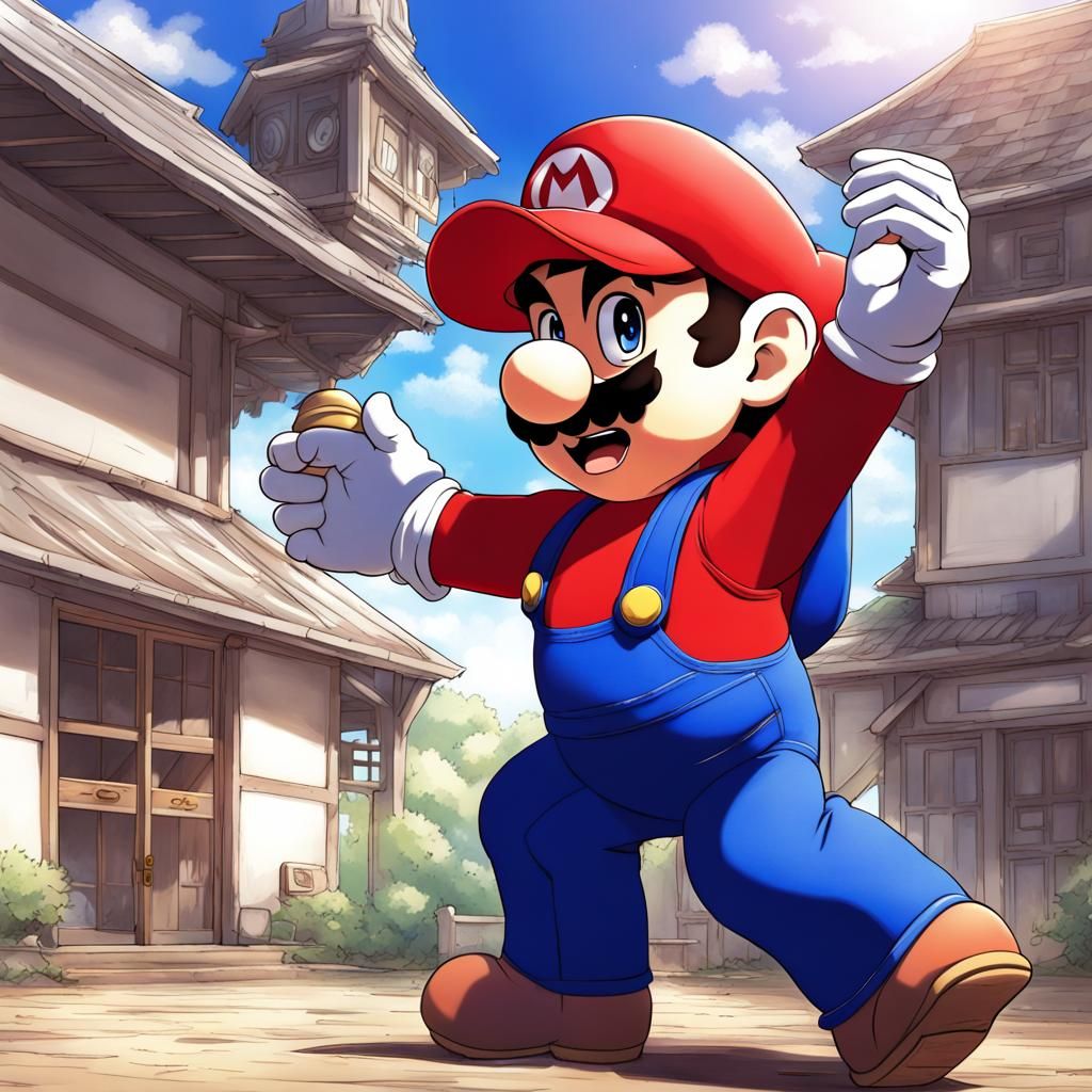 Anime Mario!! - AI Generated Artwork - NightCafe Creator