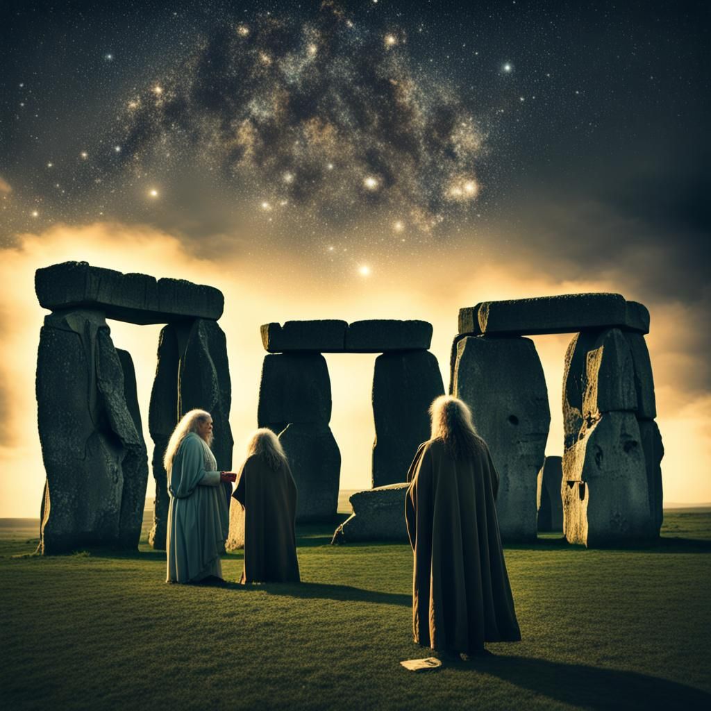 The druids - AI Generated Artwork - NightCafe Creator