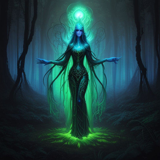 Oshtur Goddess - Ethereal Goddess of the Mystical Forest