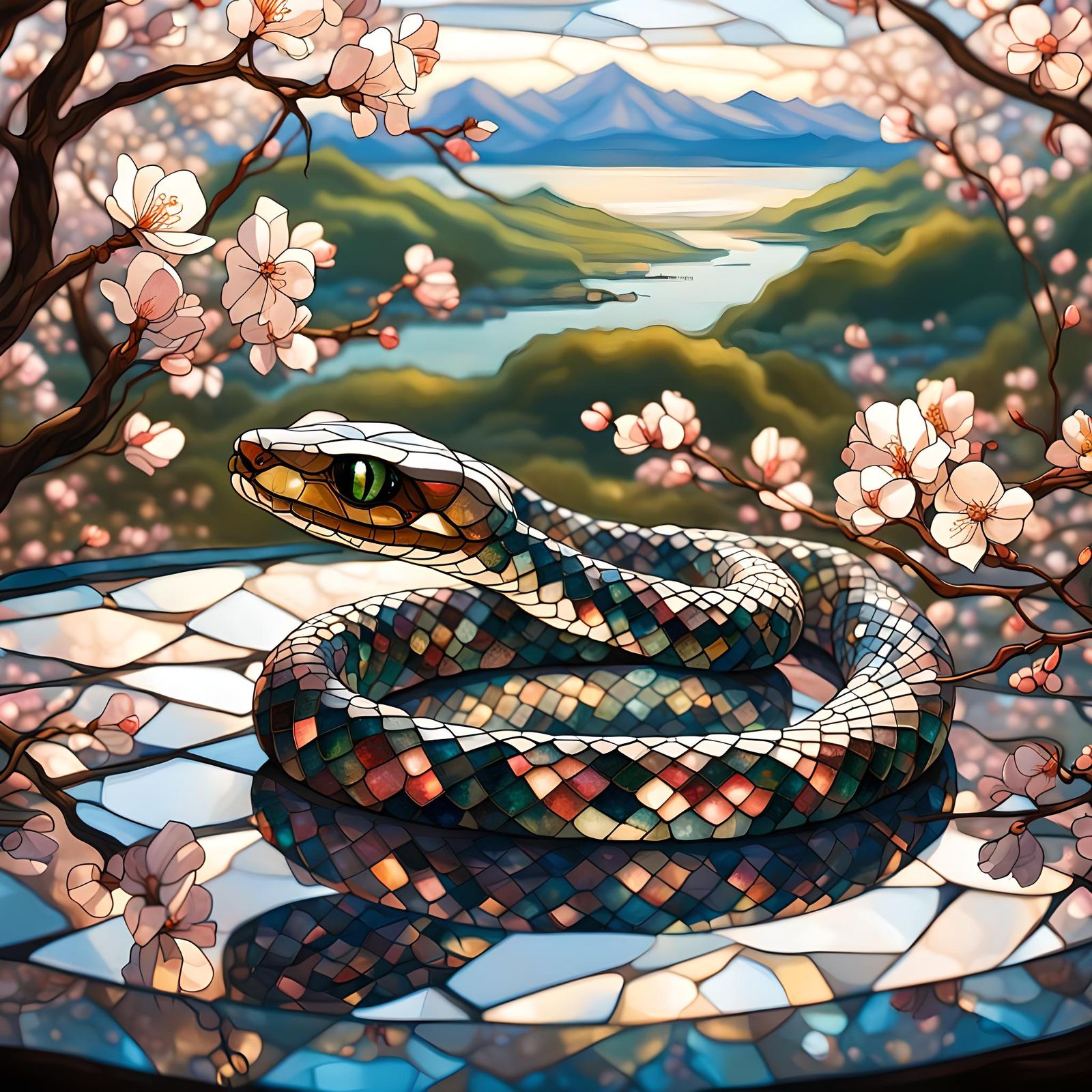 Surreal Snake - AI Generated Artwork - NightCafe Creator