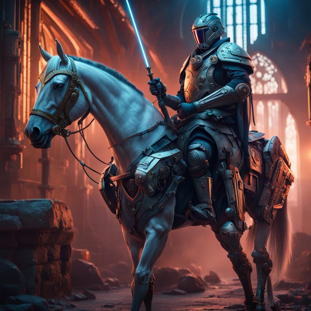 Medieval sci-fi Knight - AI Generated Artwork - NightCafe Creator
