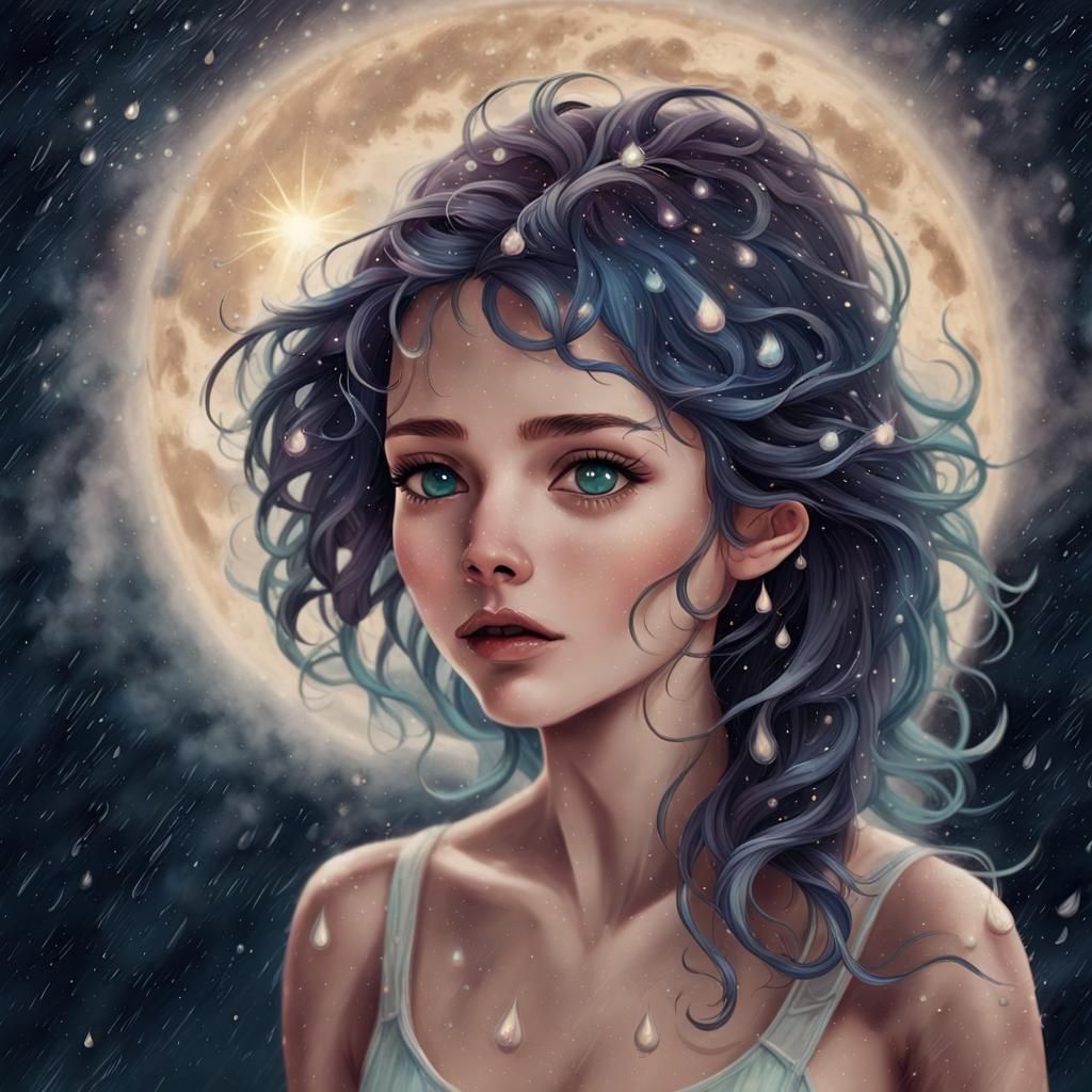 She acts like summer and walks like rain. - AI Generated Artwork ...