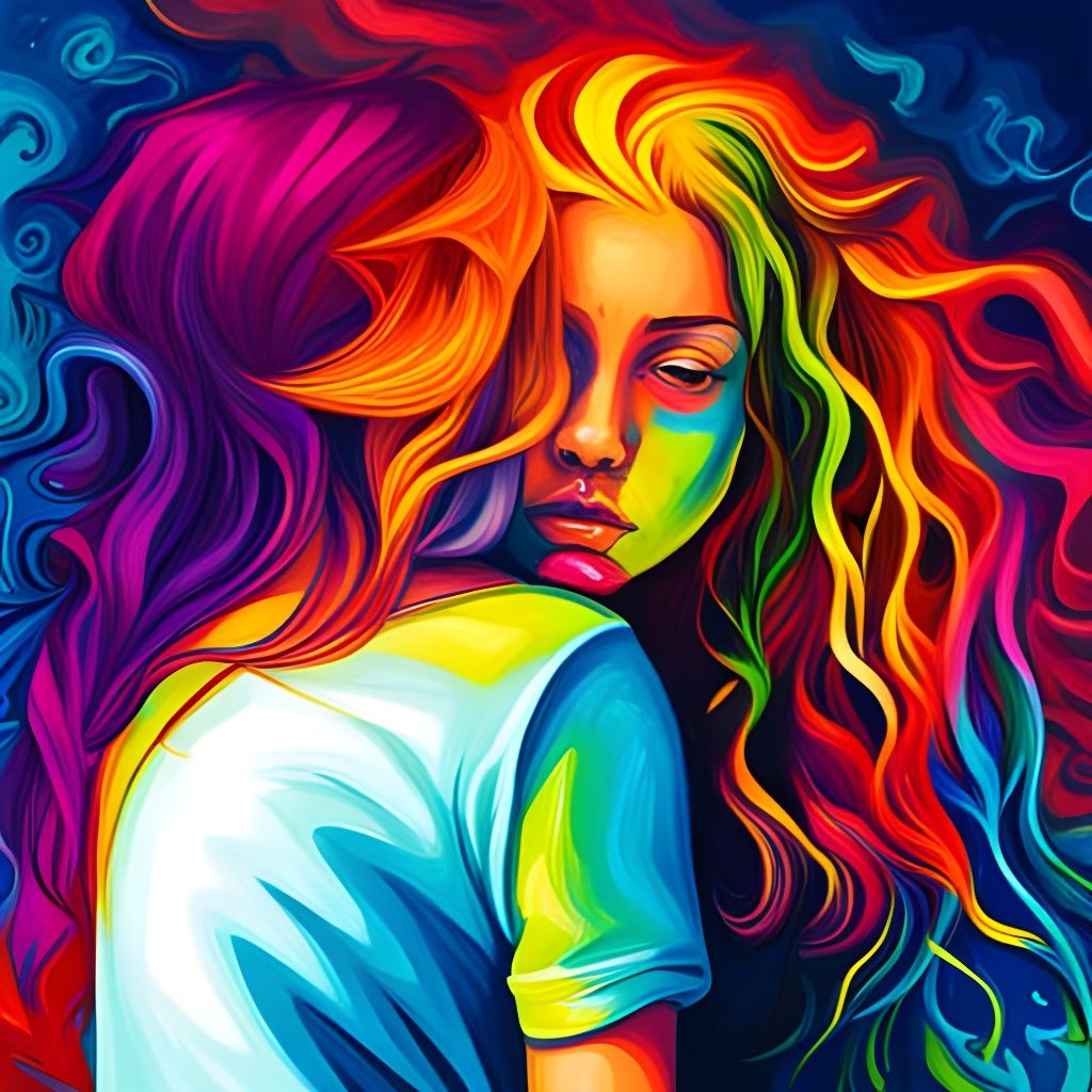 Rainbow Reflections - AI Generated Artwork - NightCafe Creator